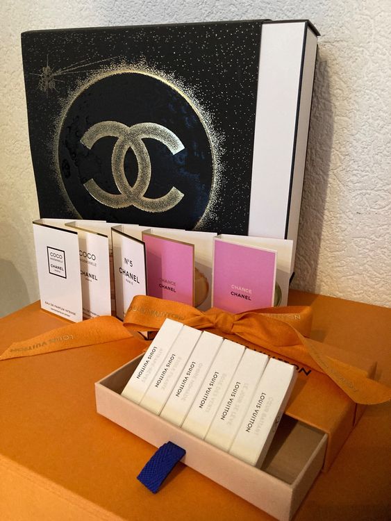 LOUIS VUITTON / CHANEL BOX PARFUM (Neu und originalverpackt) in Corin ...