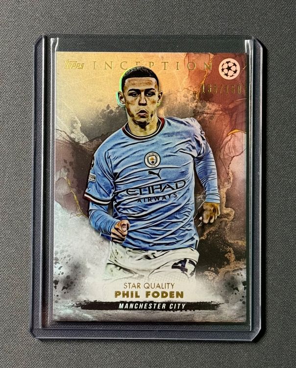 Phil Foden /150 - Star Quality - Topps Inception UCC 2022/23 (Neu ...