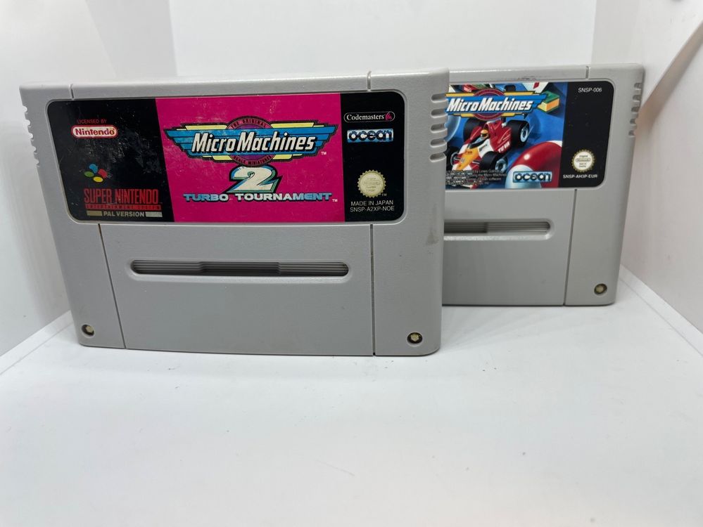 Micro Machines + Micro Machines 2 SNES Nintendo (Gebraucht) in ...