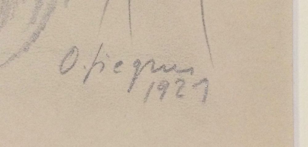 Antike Damen Akt Zeichnung mit Katze Unleserlich Signiert (Gebraucht) in Root für CHF 15 – mit ...