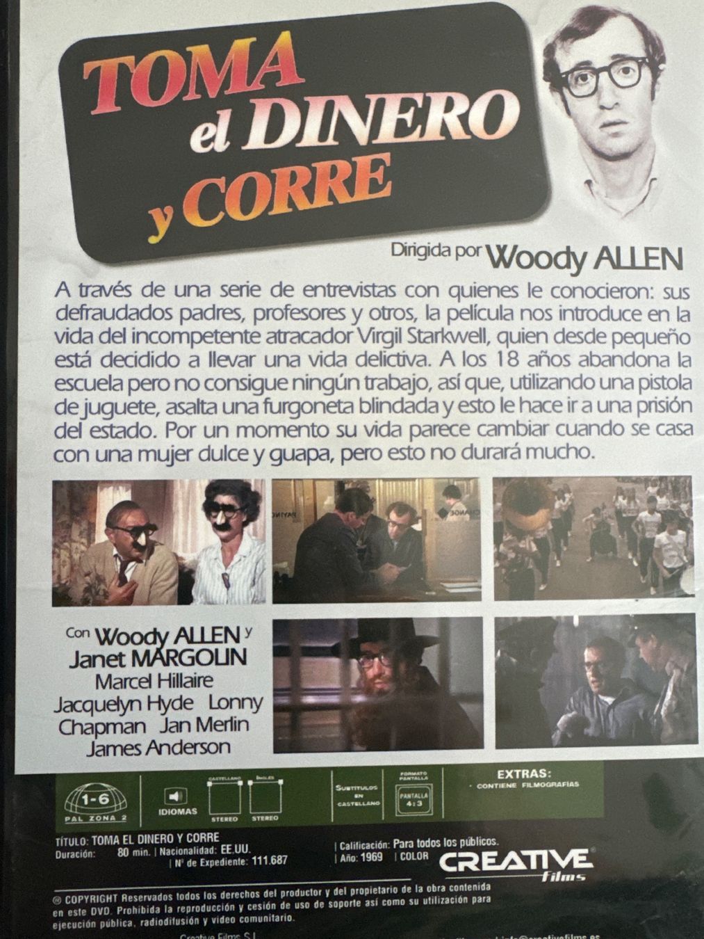 DVD/ES Toma el Dinero y Corre - Woody Allen Janet Margolin (Gebraucht ...