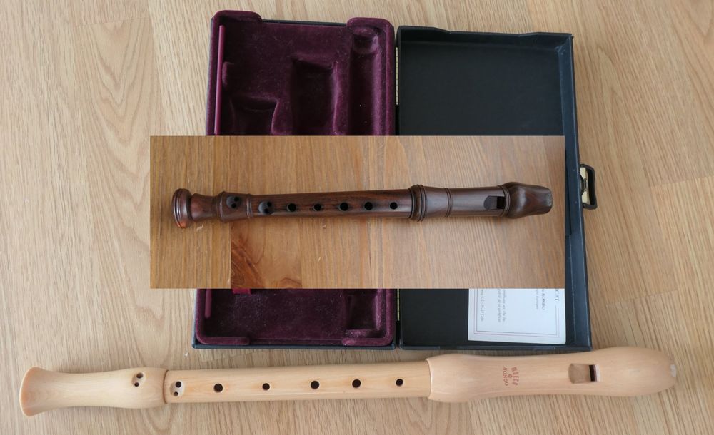 2 Blockflöten: Altflöte Moeck Rondo und Küng Sopranino (Gebraucht) in ...