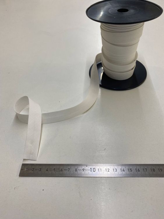 Schräg- Einfassband 20mm Baumwolle Sattler Schneider weiss (Neu (gemäss ...