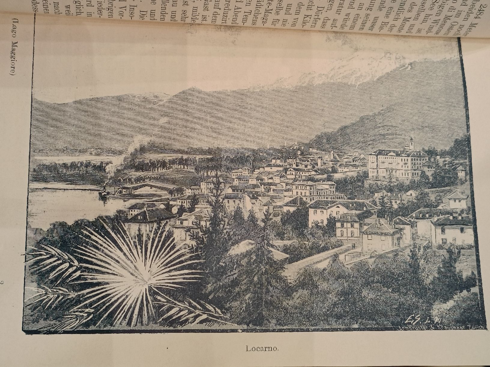 Antiker Litho Führer / Der Lago Maggiore von J. Fischer 1899 (Gebraucht ...