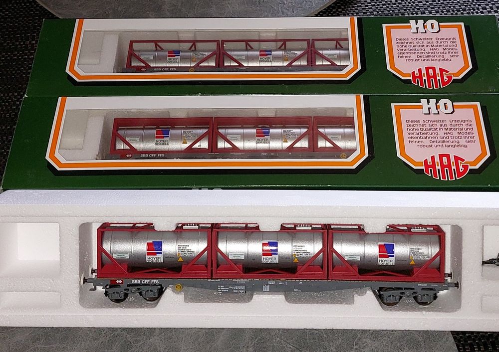 HAG - 3 X SBB HOYER TANKCONTAINER - DC - NEU OVP | Kaufen auf Ricardo