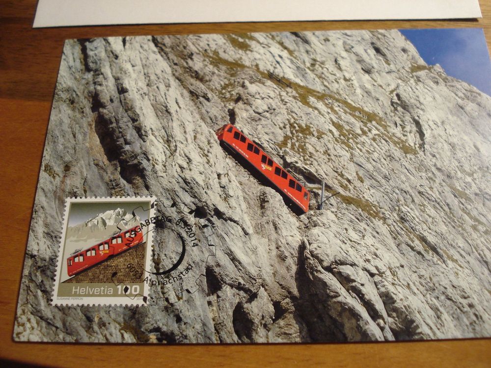 125 Jahre Pilatusbahn 2014, Maximumkarte + FDC (Gebraucht) in Niederwil AG für CHF 1.5 – mit ...