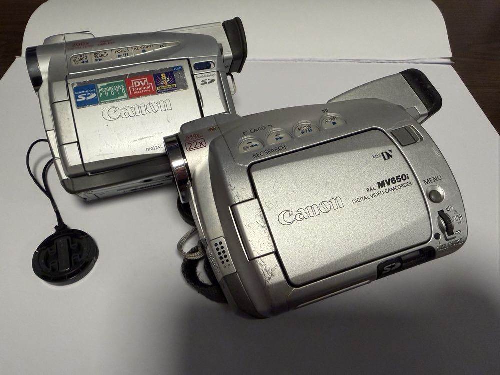 2x Canon mini DV MV650i & MV450i Digital Camcorder (Defekt) in BADEN ...