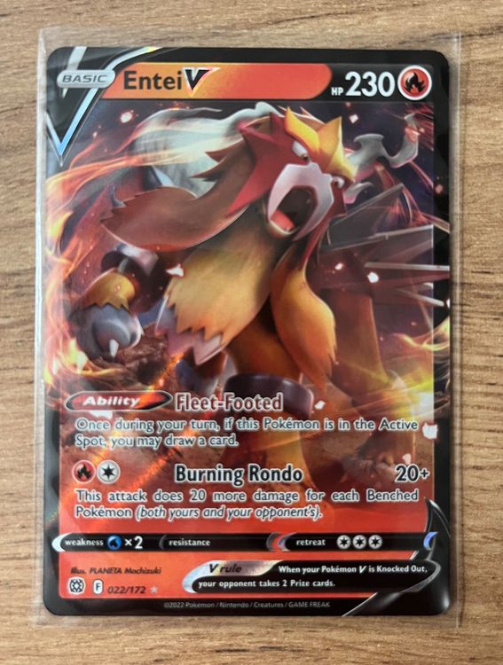 Entei V 22/172 Pokemon Brilliant Stars (Neu (gemäss Beschreibung)) in ...