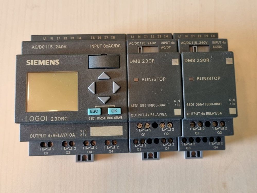 Siemens Logo! AC/DC 115...240V inkl. 2x Erweiterungs Module (Gebraucht ...