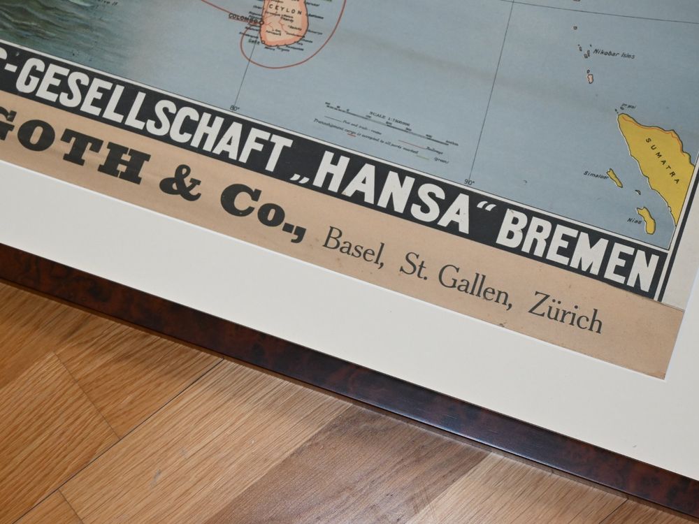 SALE // Plakat-Litho der HANSA LINES (Gebraucht) in Zürich für CHF 63 ...