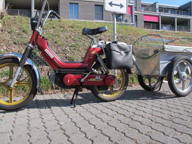 PIAGGIO SI " SUPER CONVOY " mit orig. Mofa Postanhänger !!! | Kaufen ...