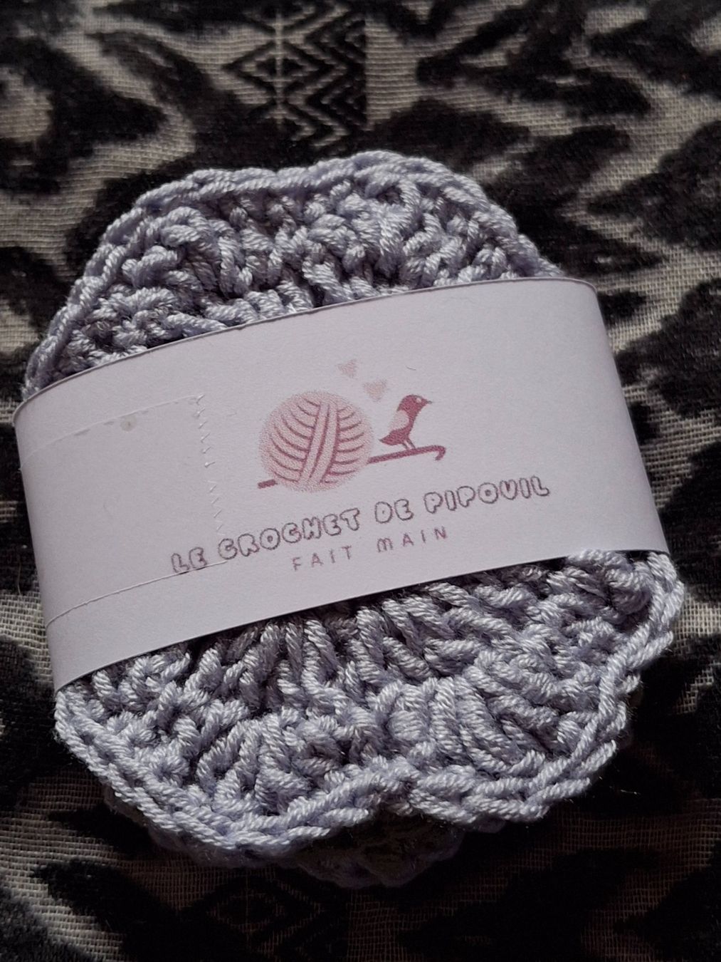 Disque démaquillant doublé crochet (3) 100% fibres de bambou (Neuf ...