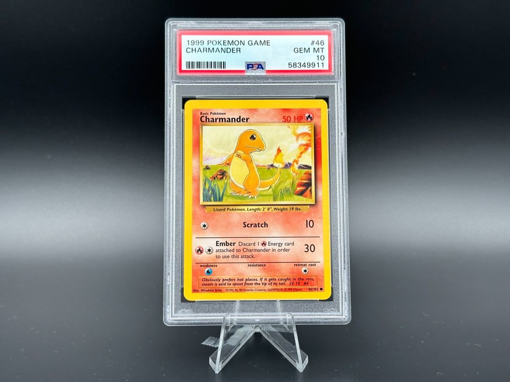 Charmander Base Set PSA 10 (Gebraucht) in Hagendorn für CHF 109.9 – mit ...