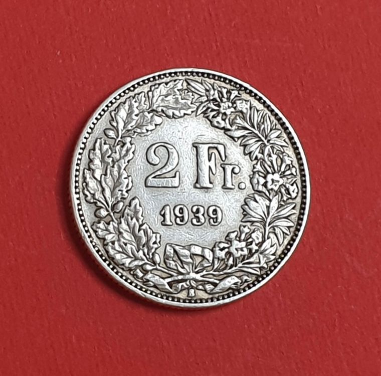 2 Franken 1939 „Silber“ (Gebraucht) in Uttigen für CHF 8 – mit Lieferung auf Ricardo kaufen