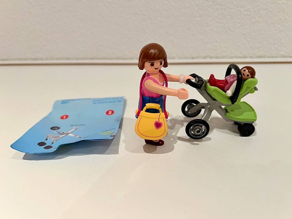 Playmobil 5491 Mama mit Kinderwagen: komplett mit Anleitung (Gebraucht ...