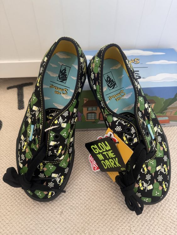 Vans The Simpsons Glow Incrhe Dark Bart Shoes (Neu und originalverpackt ...