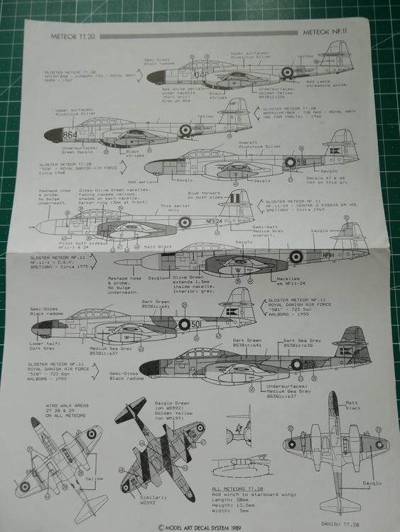 1/72 Gloster Meteor RAF & Denmark & France - Mirage 2000C | Kaufen auf ...