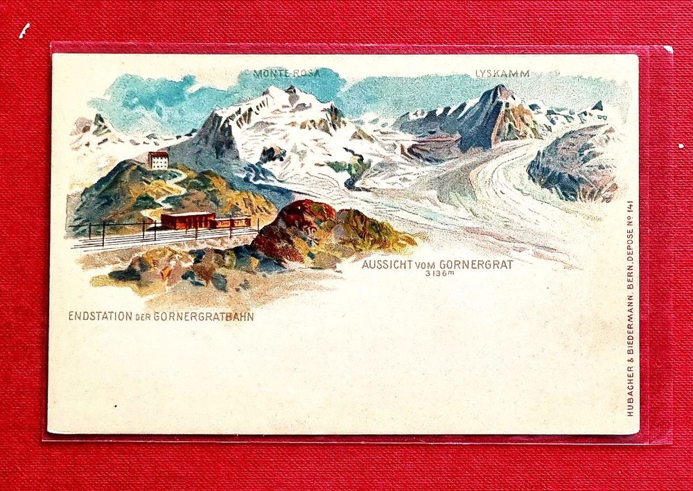 Gornergratbahn - Zahnradbahn - Endstation - Litho - selten (Gebraucht) in Rothrist für CHF 42 ...
