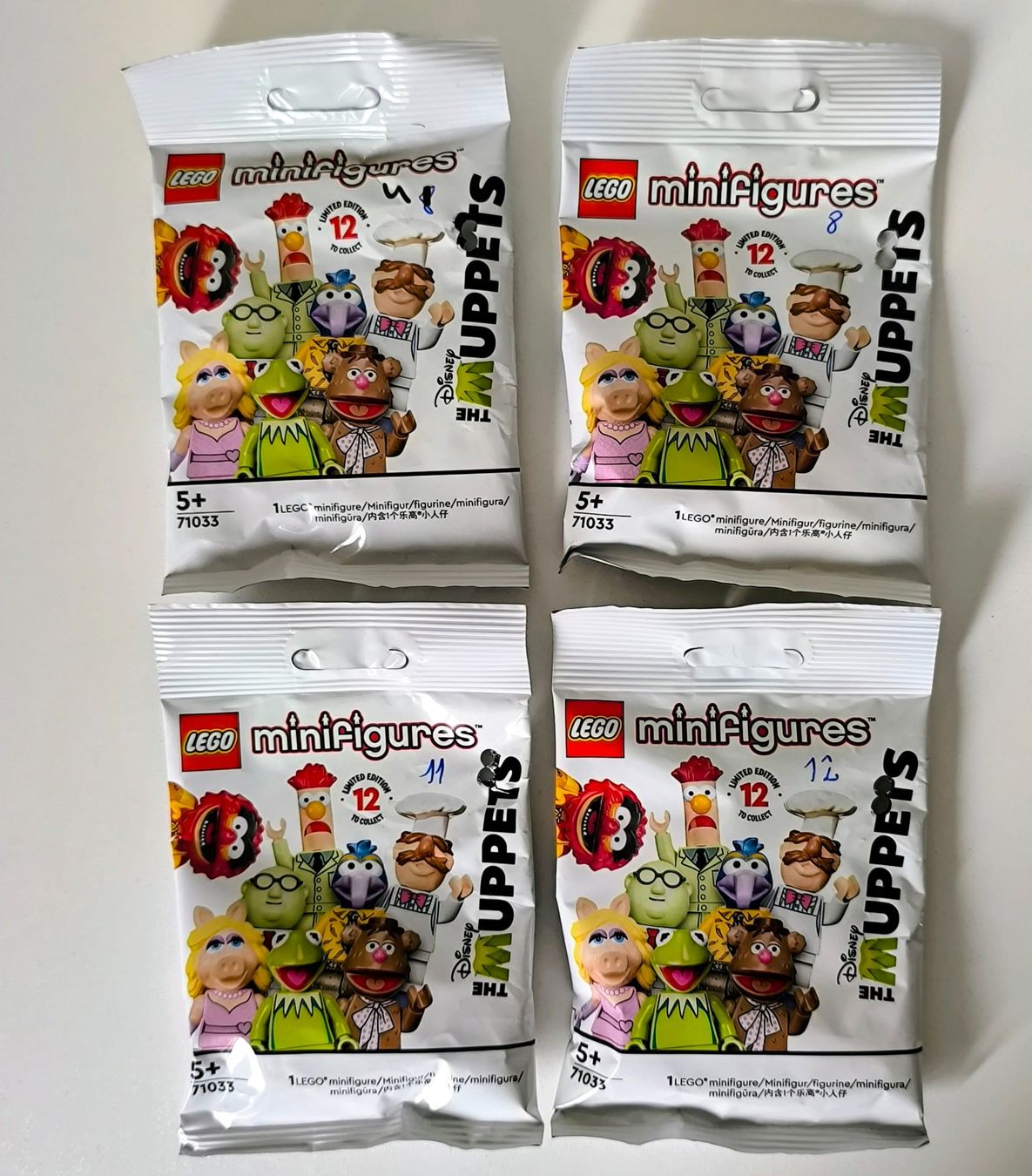 4x Lego Muppets Janice, Gonzo, das Tier, der dänische Koch (Neu und ...