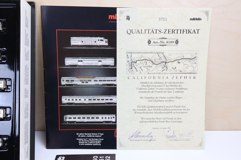 Märklin mini club US Diesellok F7 Set 8189 "versilbert" Rar (Gebraucht ...