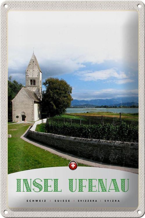 Blechschild-INSEL UFENAU KAPELLE-ZÜRICHS (Neu und originalverpackt) in ...