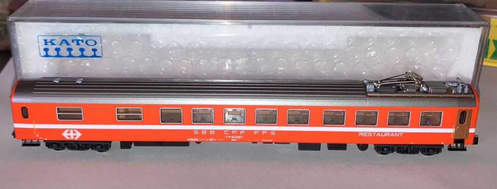 Kato SBB RIC Speisewagen Orange mit Beleuchtung | Kaufen auf Ricardo