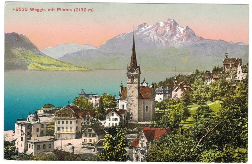 AK Weggis mit Pilatus | Kaufen auf Ricardo AK Weggis mit Pilatus | Kaufen auf Ricardo