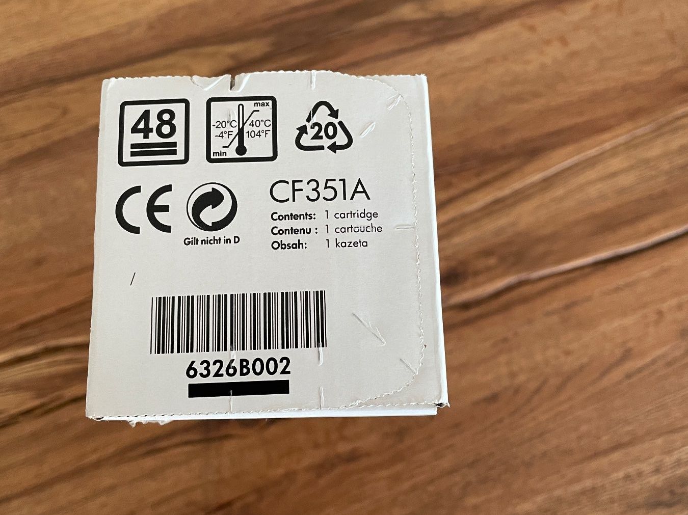 HP Laserjet Pro Toner Kartusche 130A Cyan (Neu und originalverpackt) in ...