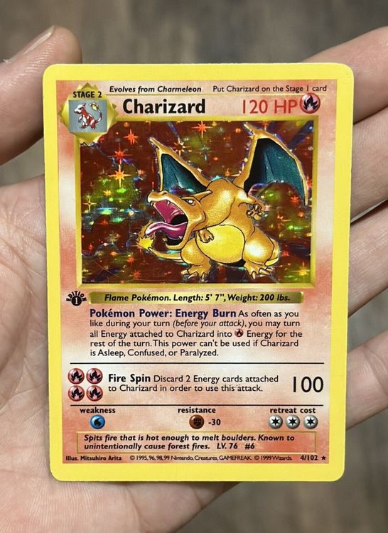 Charizard 1st Edition Base Set (Shadowless) (EN) (Neu (gemäss ...