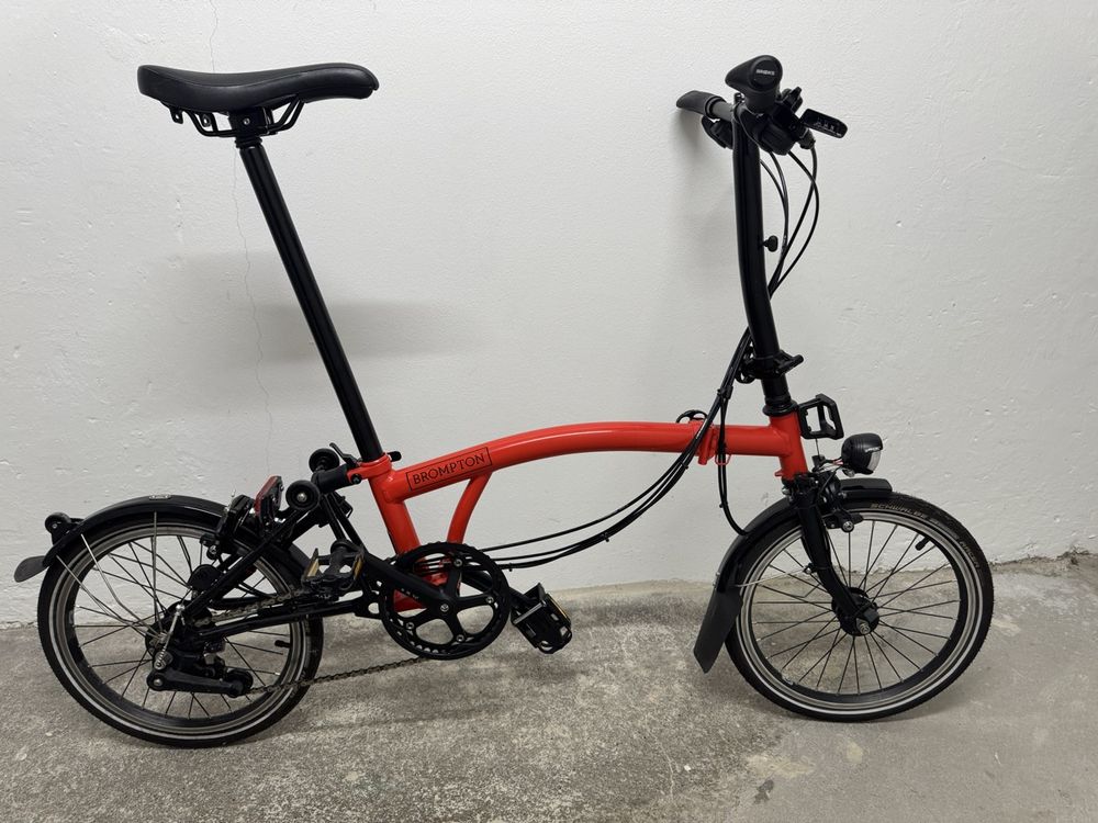 Brompton H6L Folding Bike - Black Edition - Dynamo Lights (Gebraucht ...