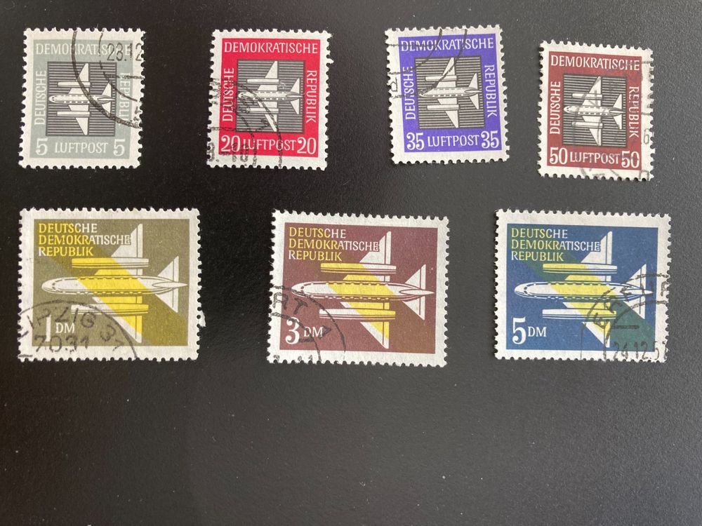 DDR 1957 Satz Flugpostmarken gestempelt | Kaufen auf Ricardo