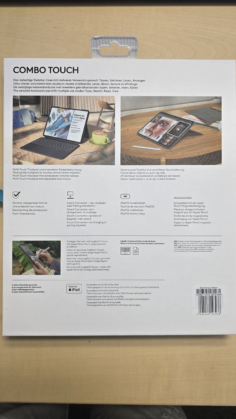 Logitech Combo Touch for iPad Pro 13-inch (M4) Graphite (Neu (gemäss ...