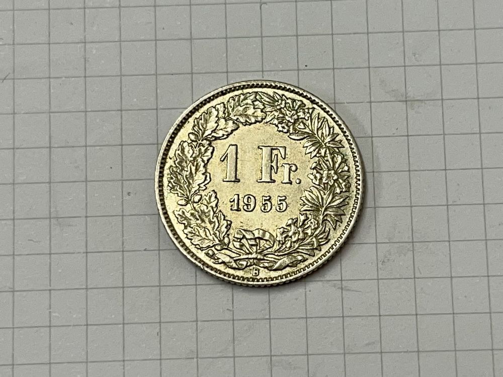 Schweiz 1 Franken 1955 (Gebraucht) in Zürich für CHF 17 – mit Lieferung auf Ricardo kaufen