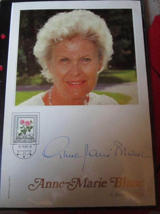 ANNE-MARIE BLANC GALERIE DER PROMINENZ ANTIKES AUTOGRAMM (Gebraucht) in ...