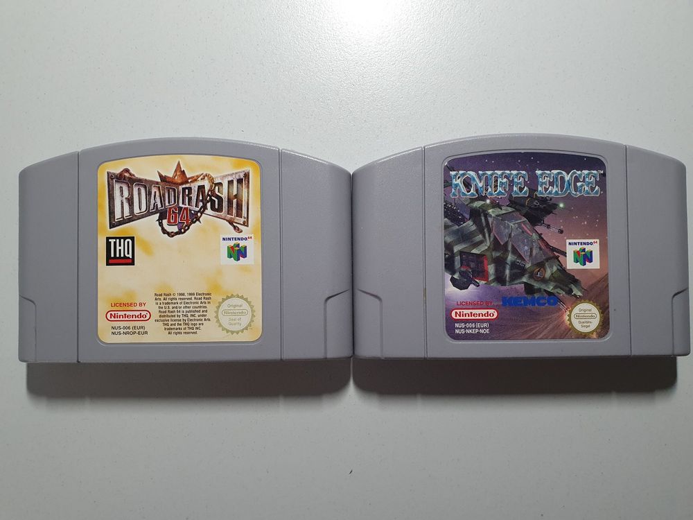N64 - 2 Spiele: Road Rash 64 und Knife Edge (PAL) (Gebraucht) in ...