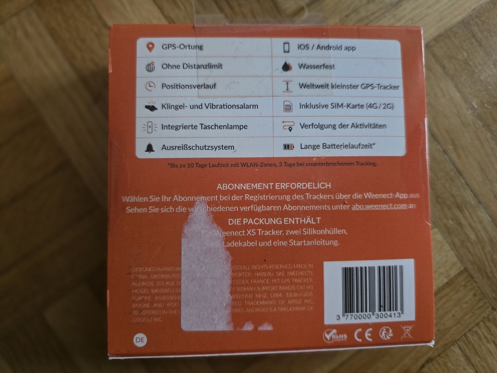 Weenect GPS Tracker für Hunde - Schwarz - Neuwertig (Neu (gemäss ...