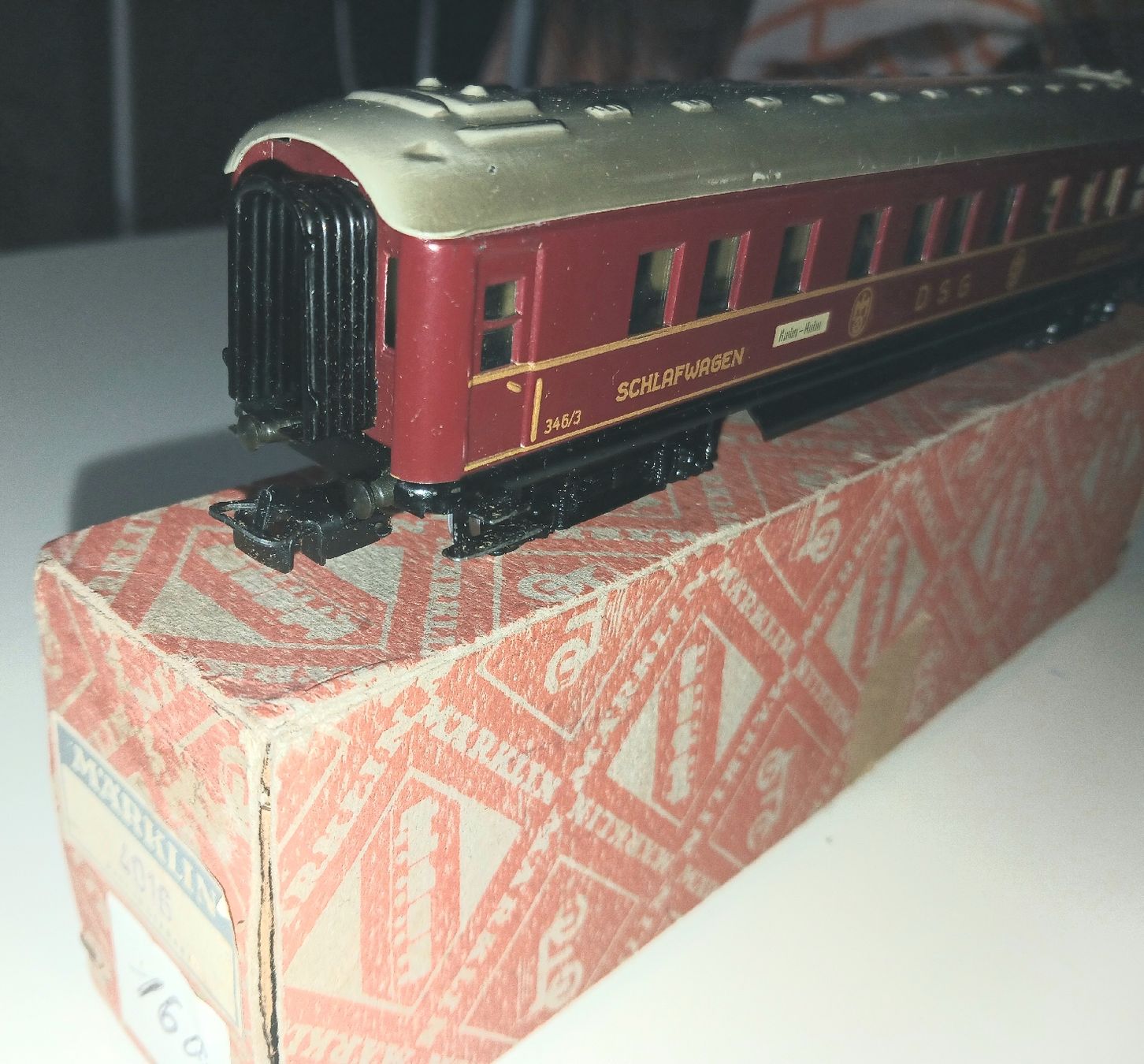 Märklin HO 346/3, Voiture-lits DSG, Vintage,avec Boîte 4016! (D ...