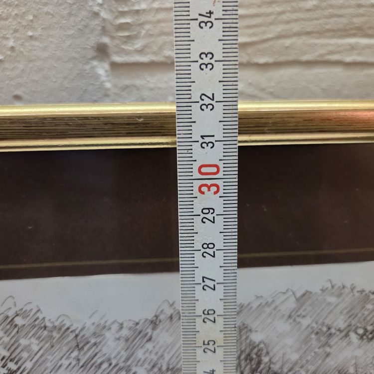 Gerahmte Winterzeichnung von Roy Egger, Jahr 1982. (Gebraucht) in Stans ...