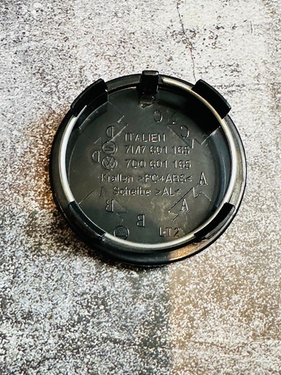 VW Nabendeckel 63 mm Nabenkappen Felgendeckel 7D0601165 (Neu und ...