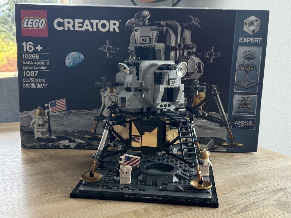 LEGO NASA Apollo 11 Lunar Lander 10266, LEGO Creator Expert (Neu ...