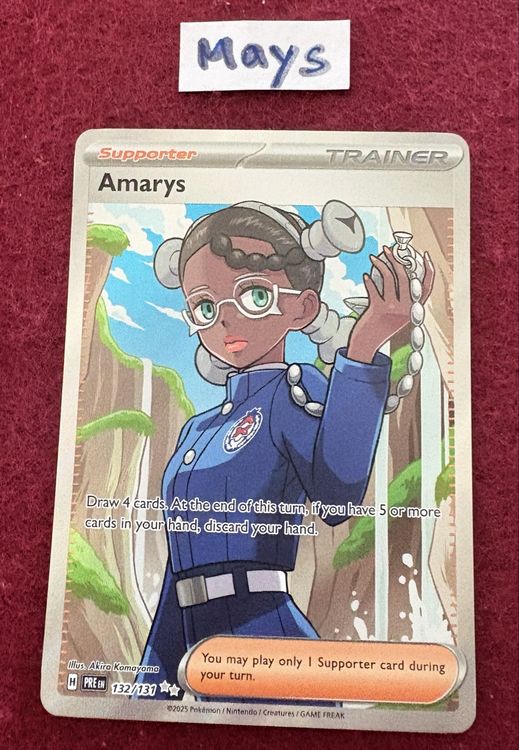Amarys Full Art Trainer 132/131 Prismatic Evolutions 🏴󠁧󠁢 (Gebraucht) in ...