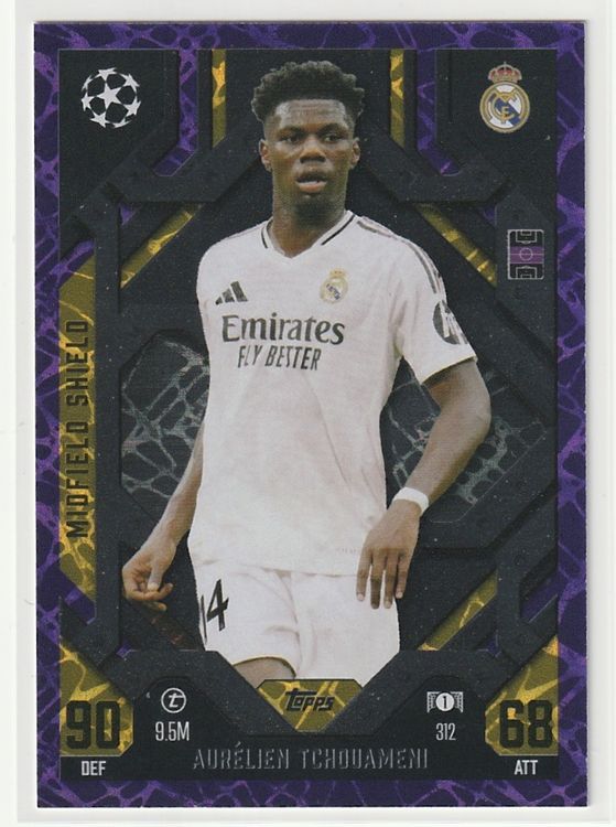 Topps Match Attax CL Extra 24/25 Aurelien Tchouameni (312) (Neu (gemäss ...