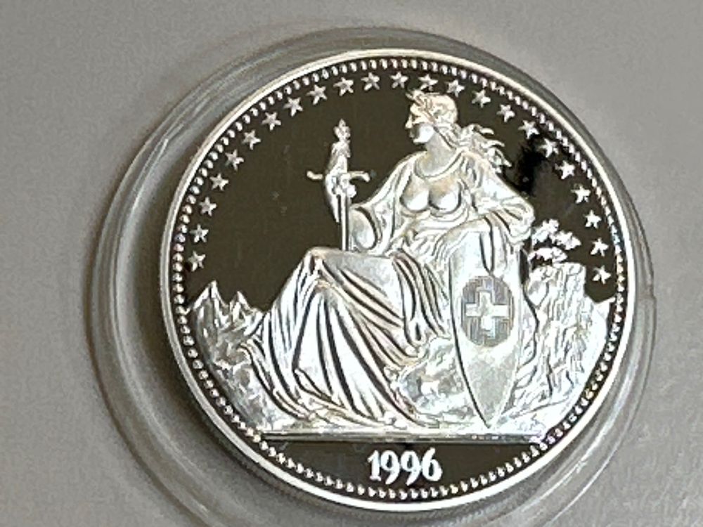 1 Unze Silber Schweiz Schaffhausen 1996 | Kaufen auf Ricardo