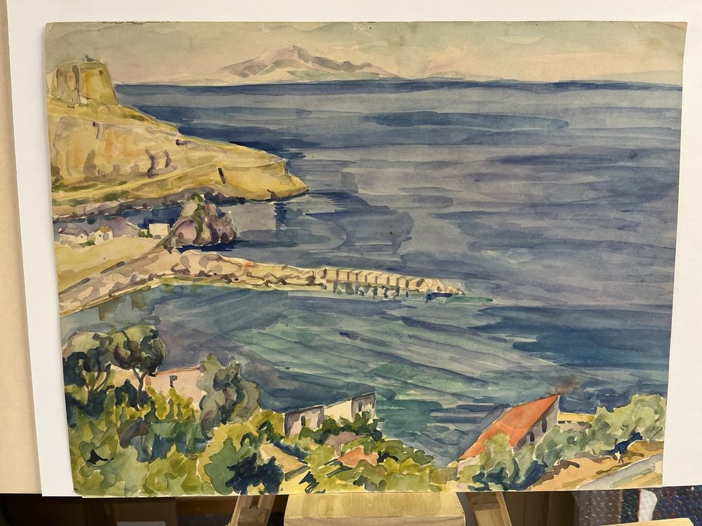 4 Aquarelle - Landschaften (teilweise signiert) (Gebraucht) in Hünenberg für CHF 50 – mit ...
