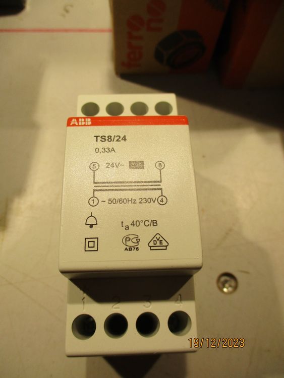 ABB TS8/24 KLINGELTRAFO (Gebraucht) in Langnau i. E. für CHF 2.5 – nur Abholung auf Ricardo kaufen