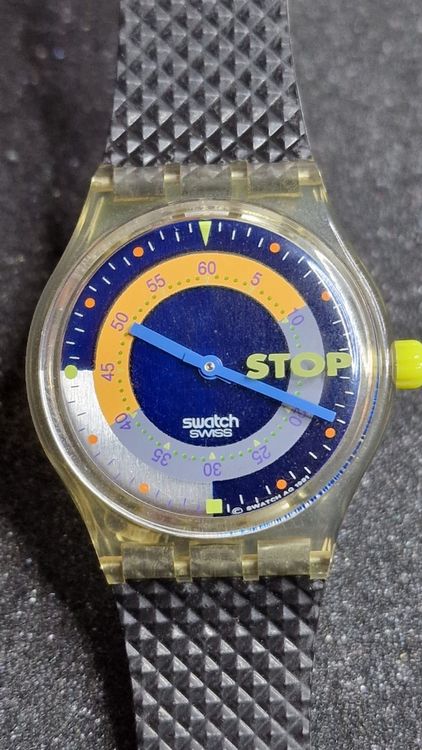 Ungetragene Vintage 1991 Swatch Stop COFFEE BREAK SSK100 | Kaufen auf ...