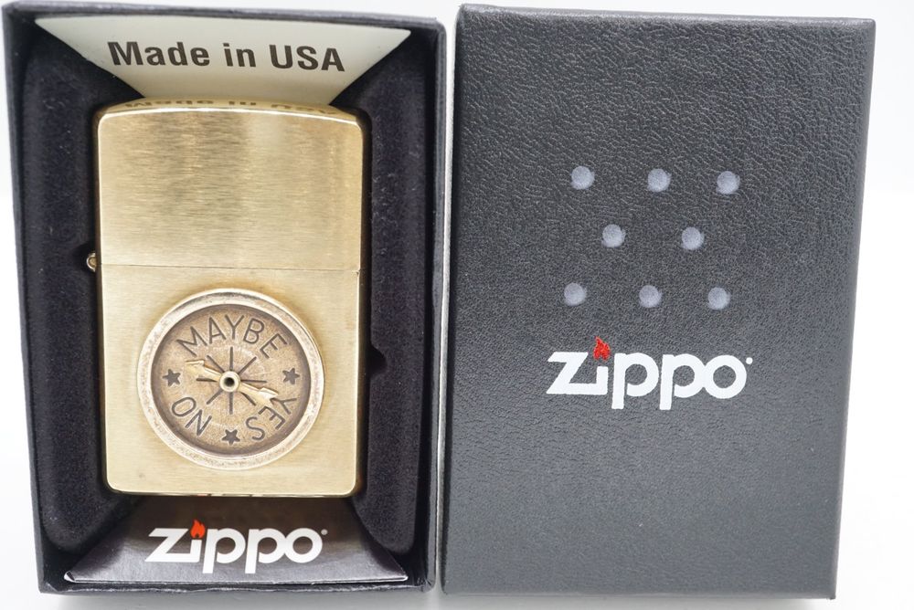 ZIPPO® DECISION MAKER - SOLID BRASS - 2003 - GEZÜNDET (D'occasion) à ...