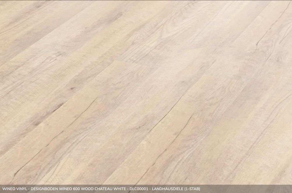 Wineo Designboden 600 Wood Chateau White 1-StabLandhausdiele | Kaufen ...