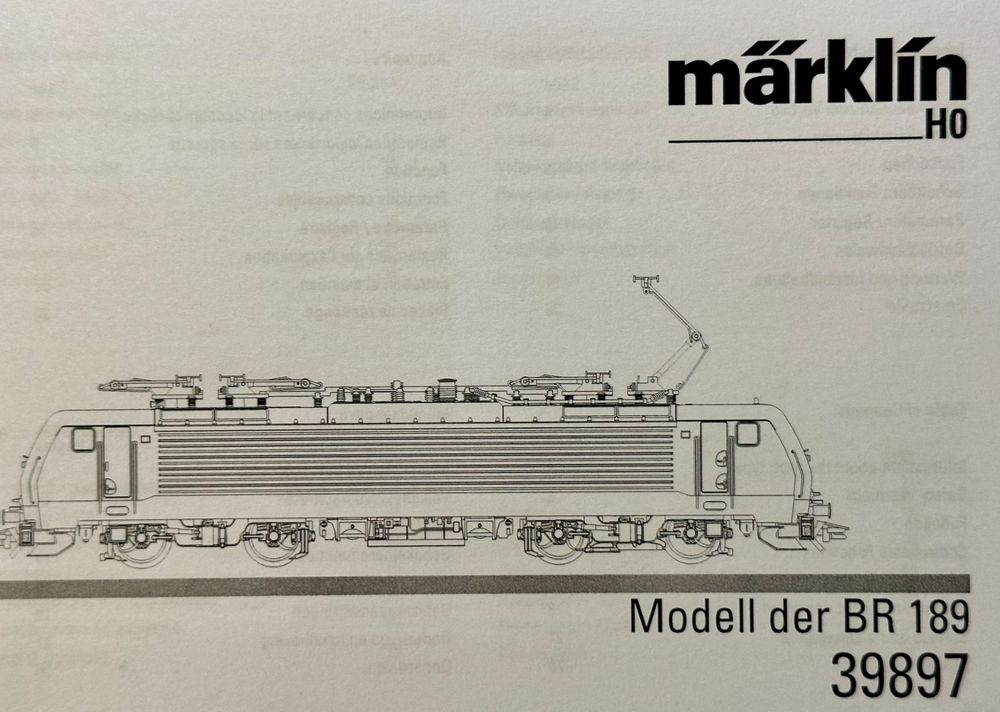 Märklin 39897 BR 189 Finanzpräsentation 2010 (Gebraucht) in für CHF 220 ...
