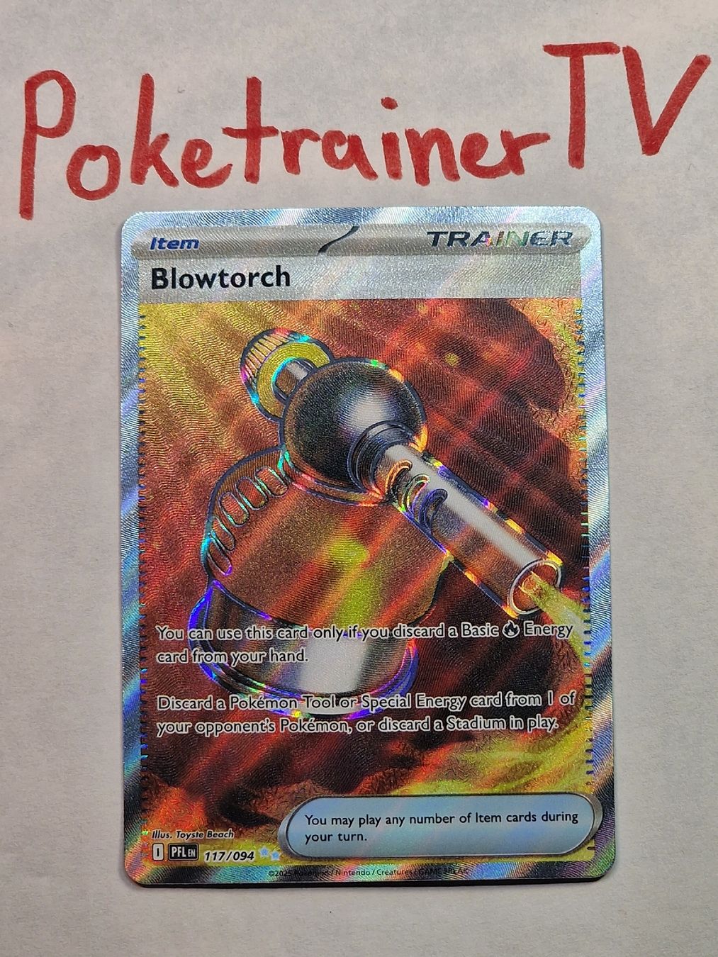 Blowtorch 117/094 – Englisch – Trainer Item – Secret Rare – (Neu ...